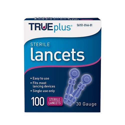 True Plus Lancets 30 Gauge - 100 Lancets - PillSorted