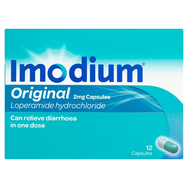 Imodium Original 2mg - 12 Capsules - PillSorted
