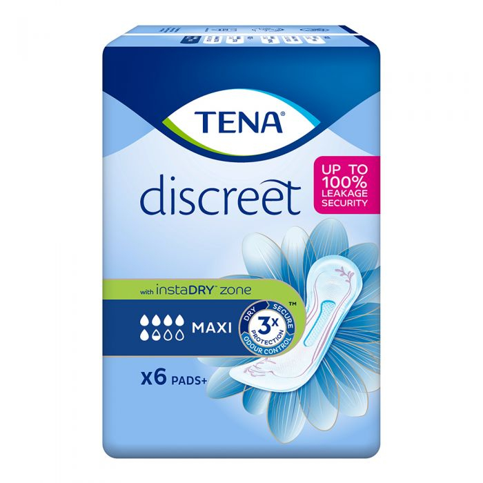 Tena Discreet Maxi - 6 Pads - PillSorted