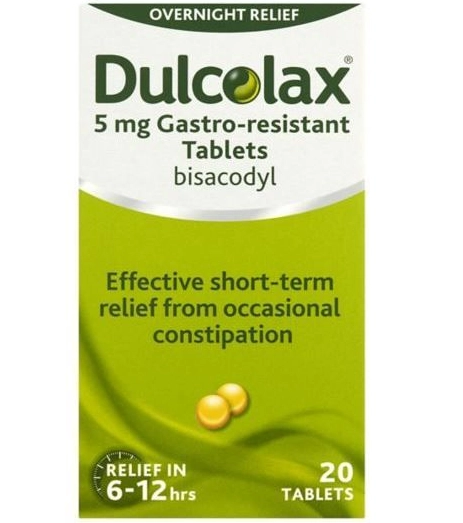 Dulcolax 5mg Gastro Resistant - 20 Tablets - PillSorted